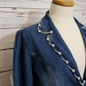 Vintage | Jackets & Coats | Vintage New Identity Nautical Jean Jacket M ...
